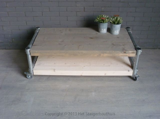 Salontafel Steigerbuis kopen | Het Steigerhouthuis
